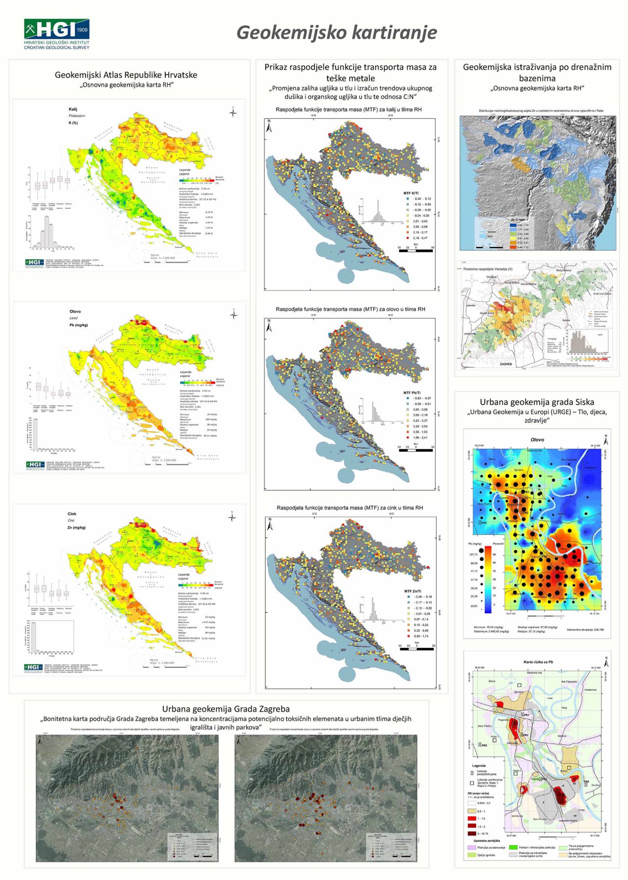 Geokemijska karta RH | Hrvatski geološki institut